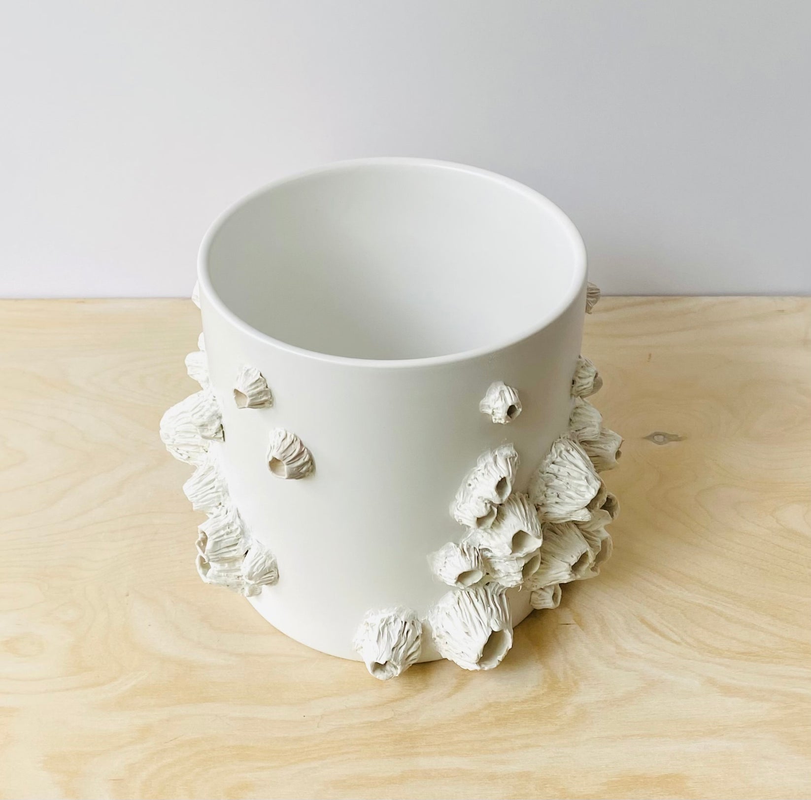 Barnacle Large Planter, Hand Decorated Container – forestmeetssea